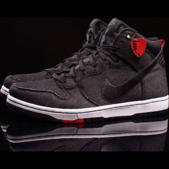 Nike | Shoes | Nike Dunk Cmft High Black Denim | Poshmark